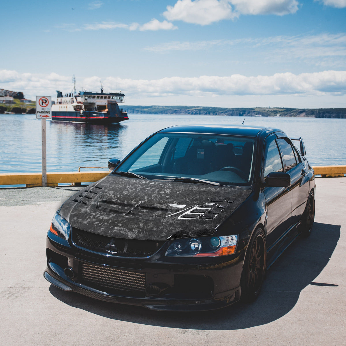 Forged Carbon Fiber Hood - (EVO 7-9)
